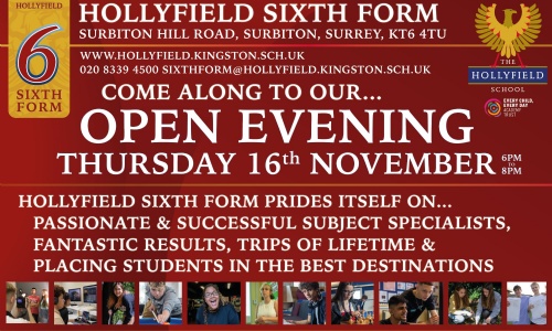 The Hollyfield School - Sixth Form Open Evening 2023